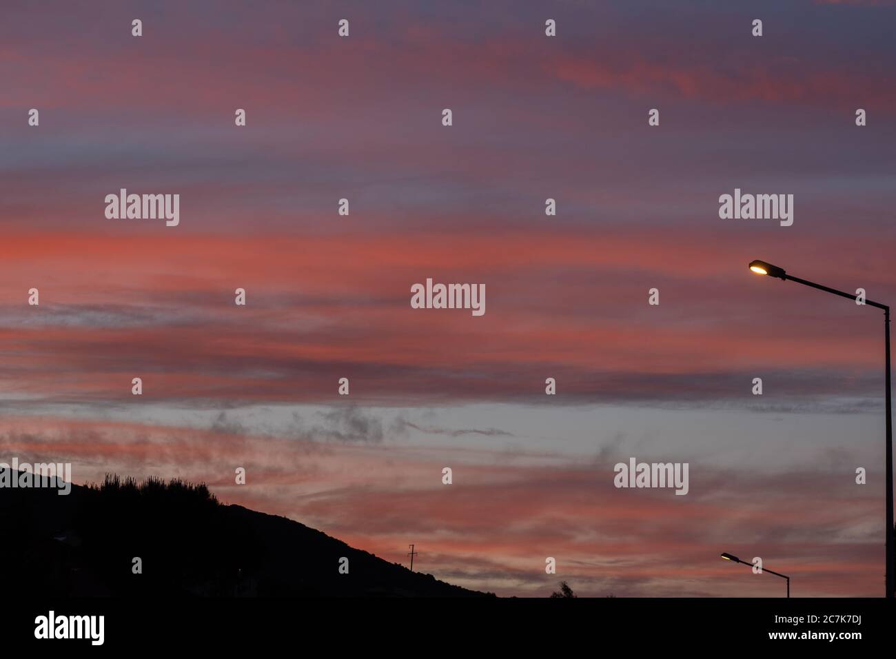 Dramatic sunset landscape at Urla, Izmir, Turkey Stock Photo - Alamy