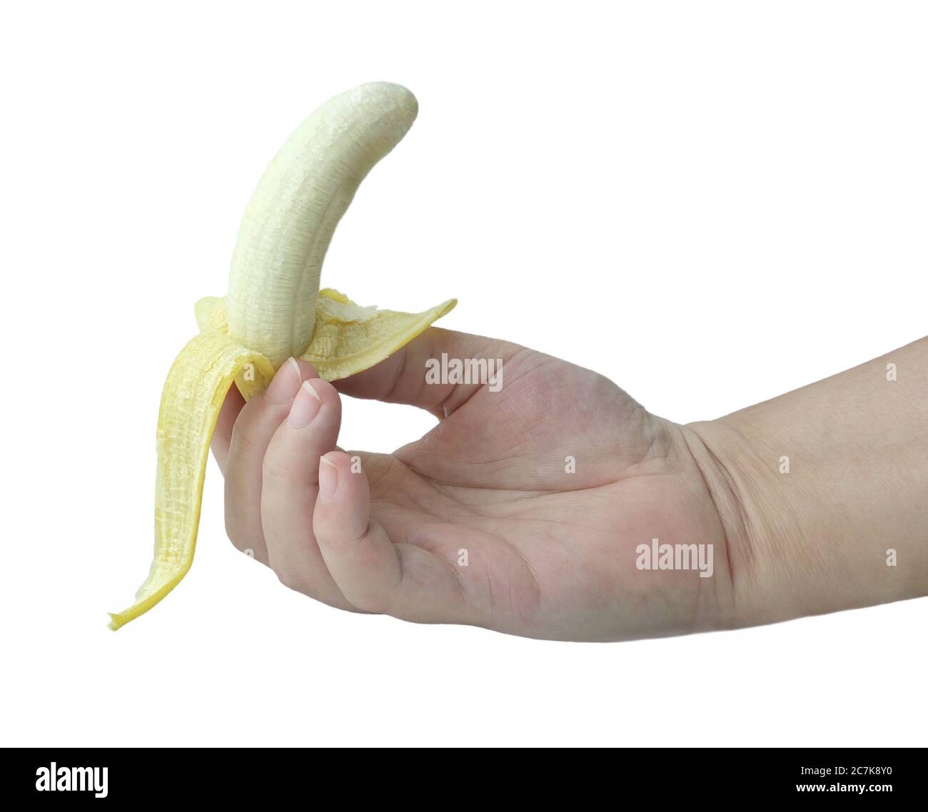 Peeling banana hand hi-res stock photography and images - Alamy