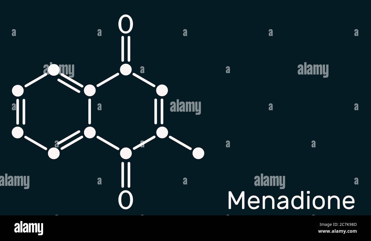 Menadione, menaphthone, provitamin molecule. It is called vitamin K3 ...