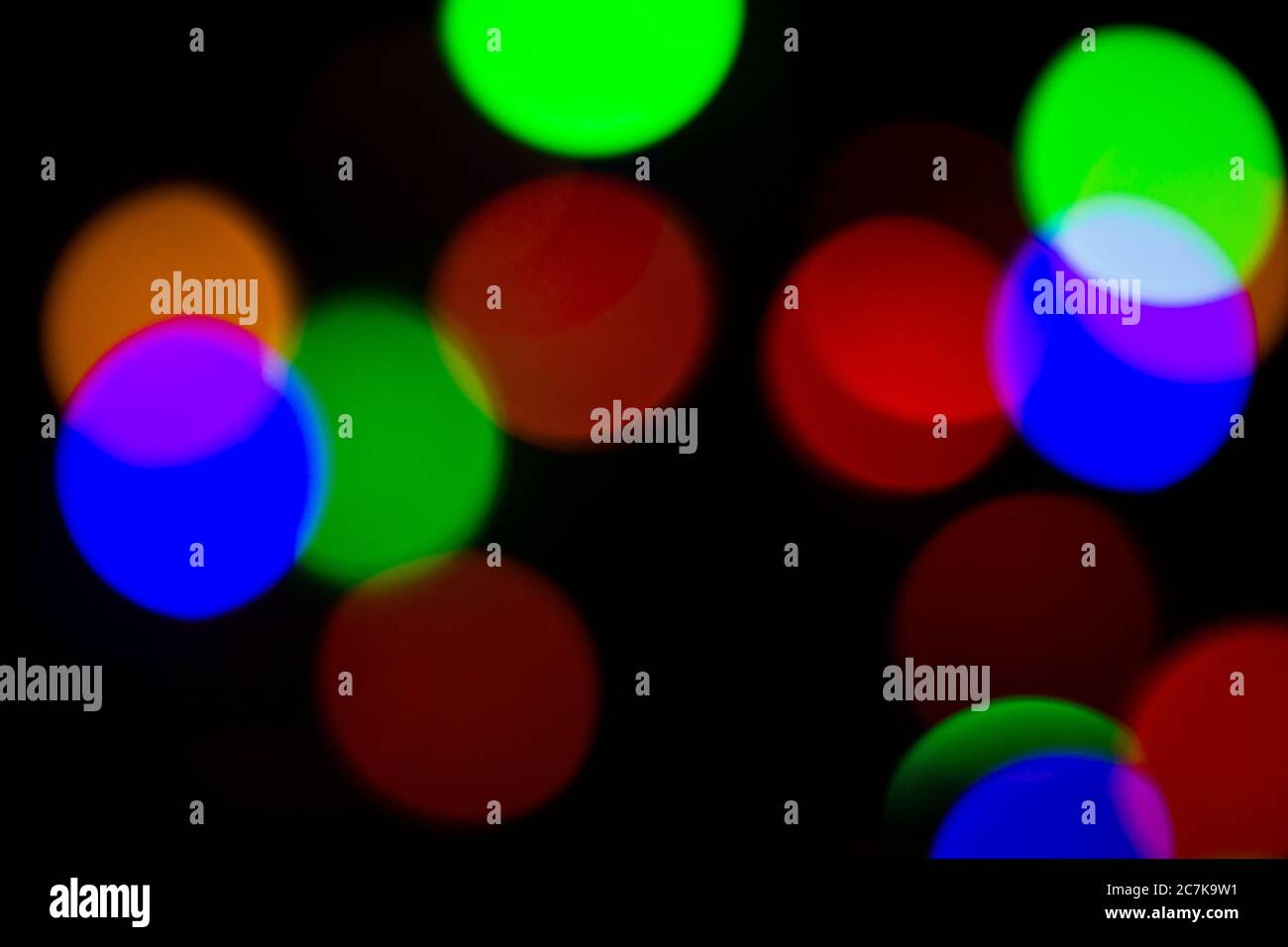 Abstract, texture and background of circles, no focus, blur and out of ...