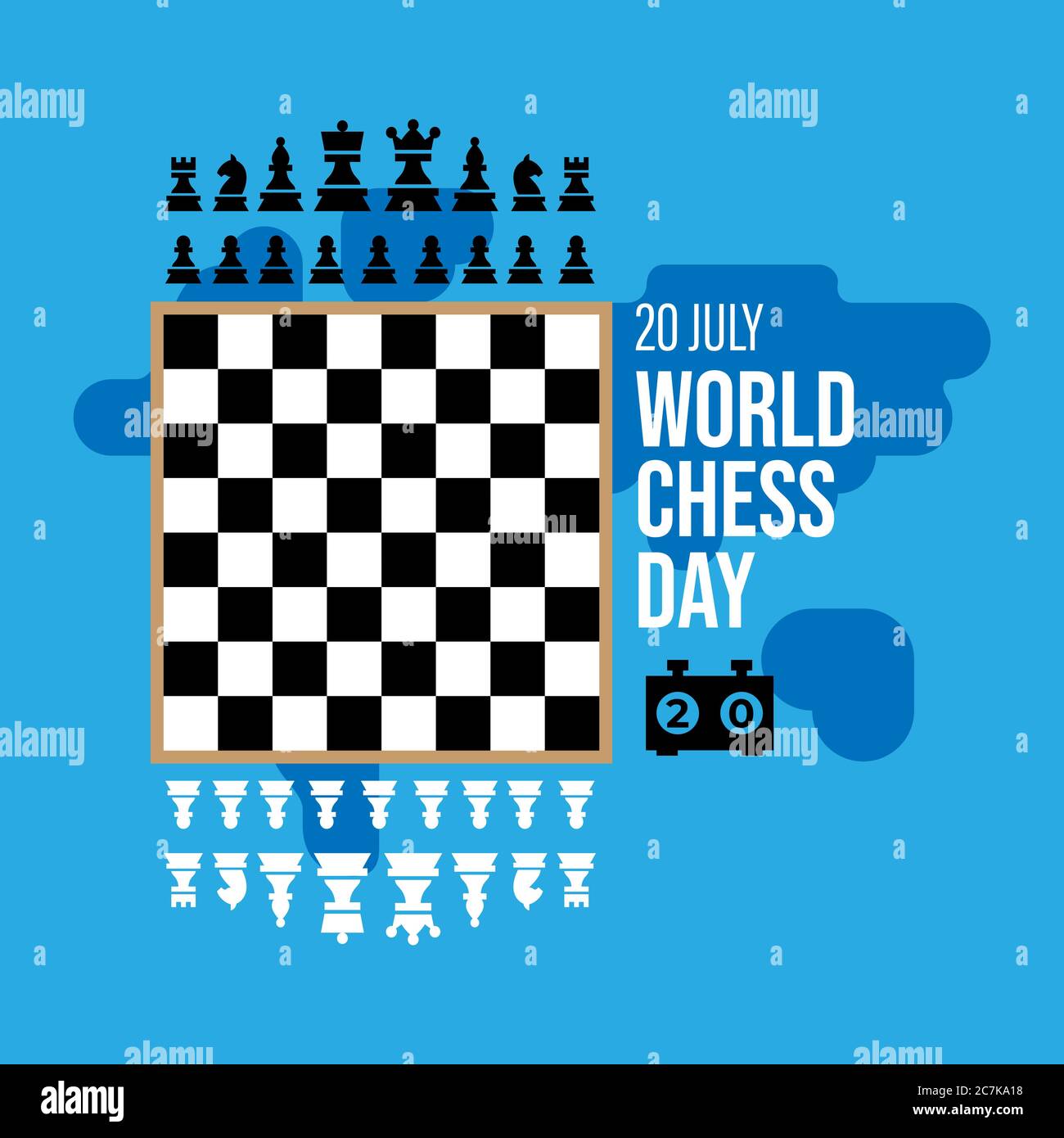 Vector illustration about chess tournament, match, game. Use as ...