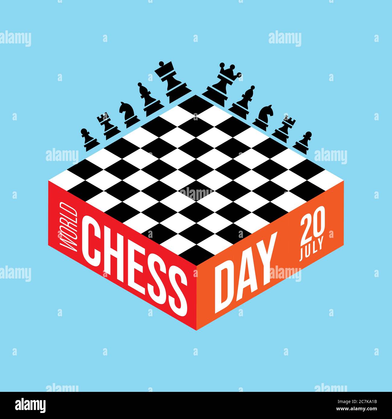 Vector illustration about chess tournament, match, game. Use as ...