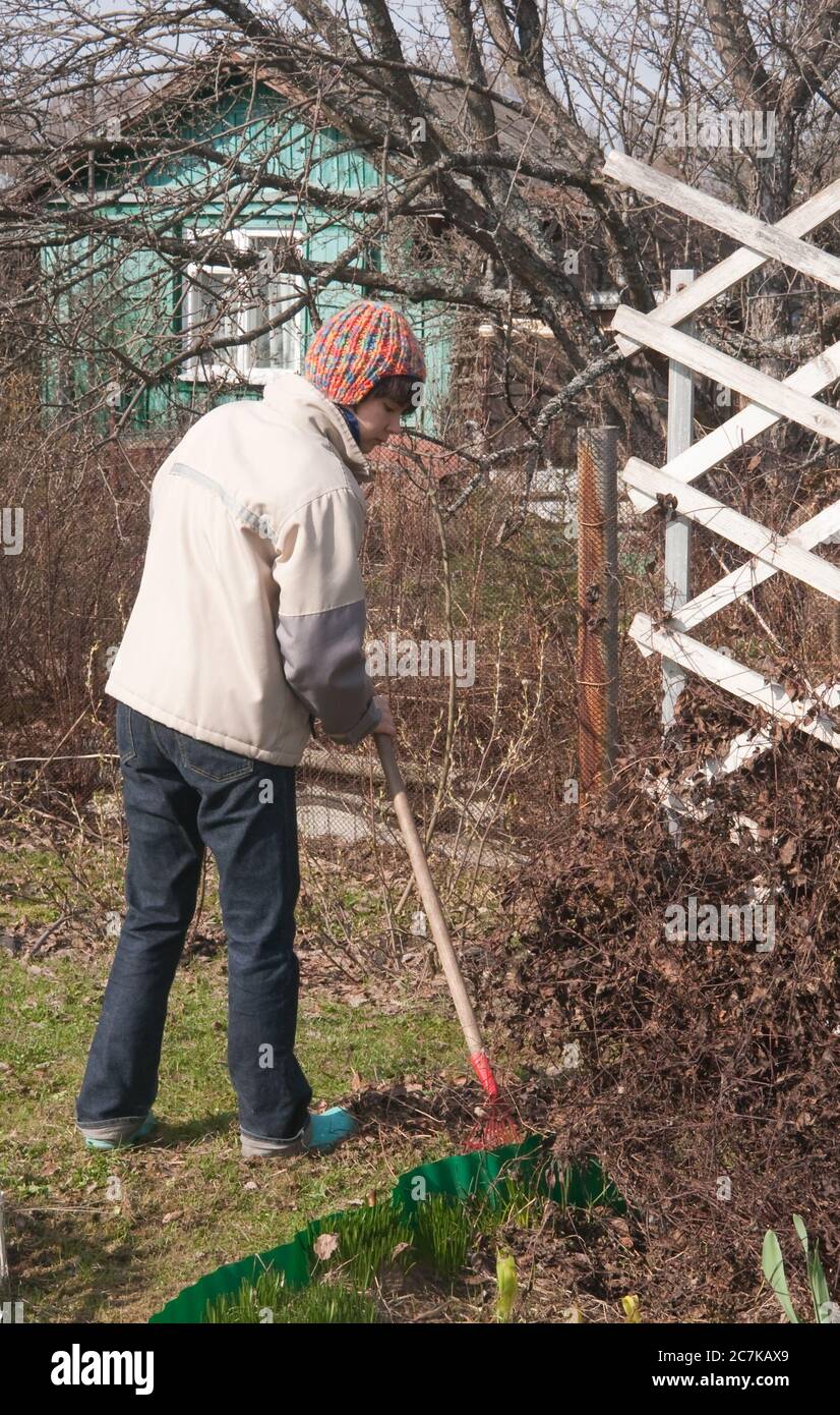 Spring works in the country Stock Photo - Alamy