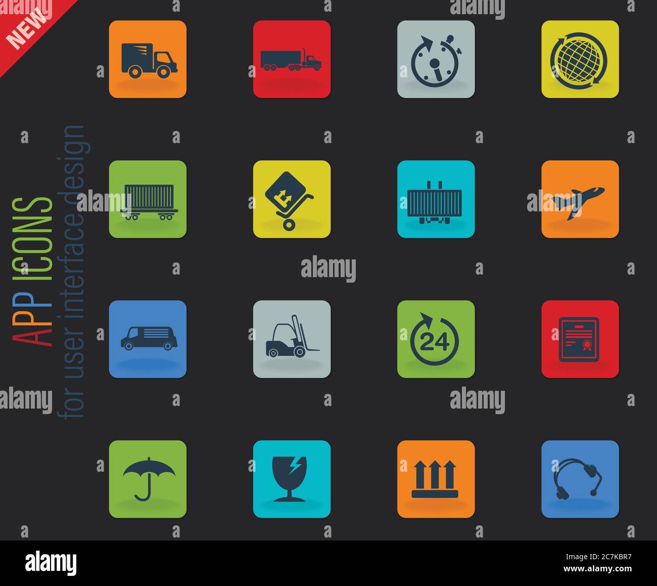 Cargo shipping symbols Stock Vector Image & Art - Alamy