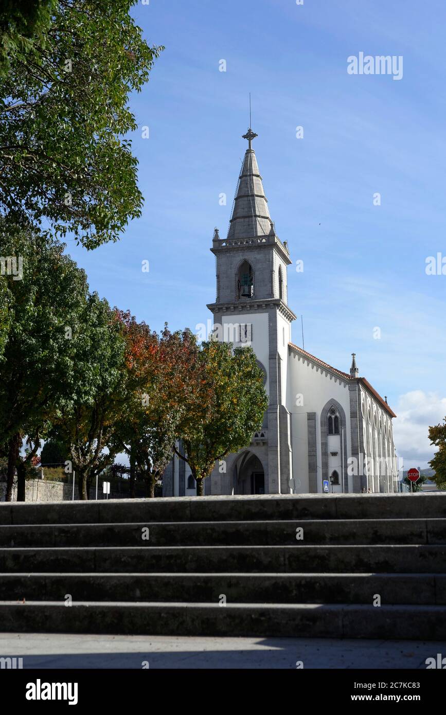 Igreja Nova de Sao José in Fafe, Portugal. The church was designed by ...