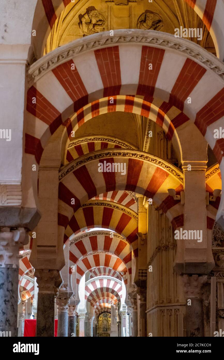 The columns and double-tiered arches in the original section of the ...