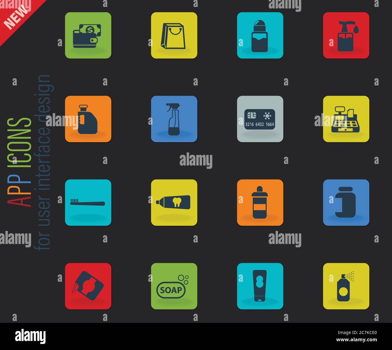 chemicals store icon set Stock Vector Image & Art - Alamy