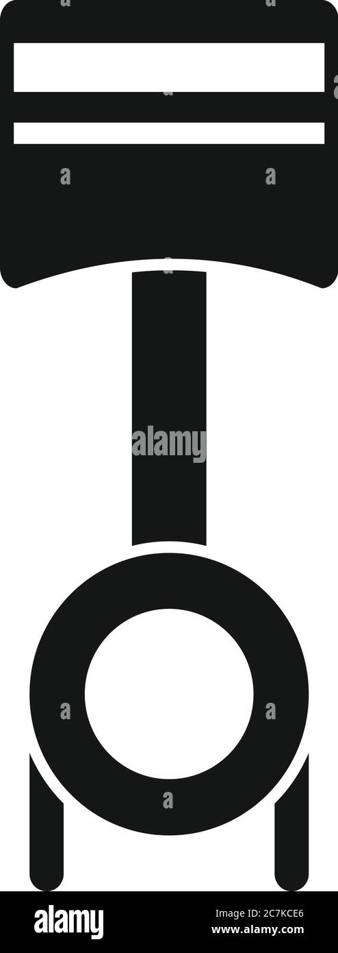 Car engine piston icon. Simple illustration of car engine piston vector ...