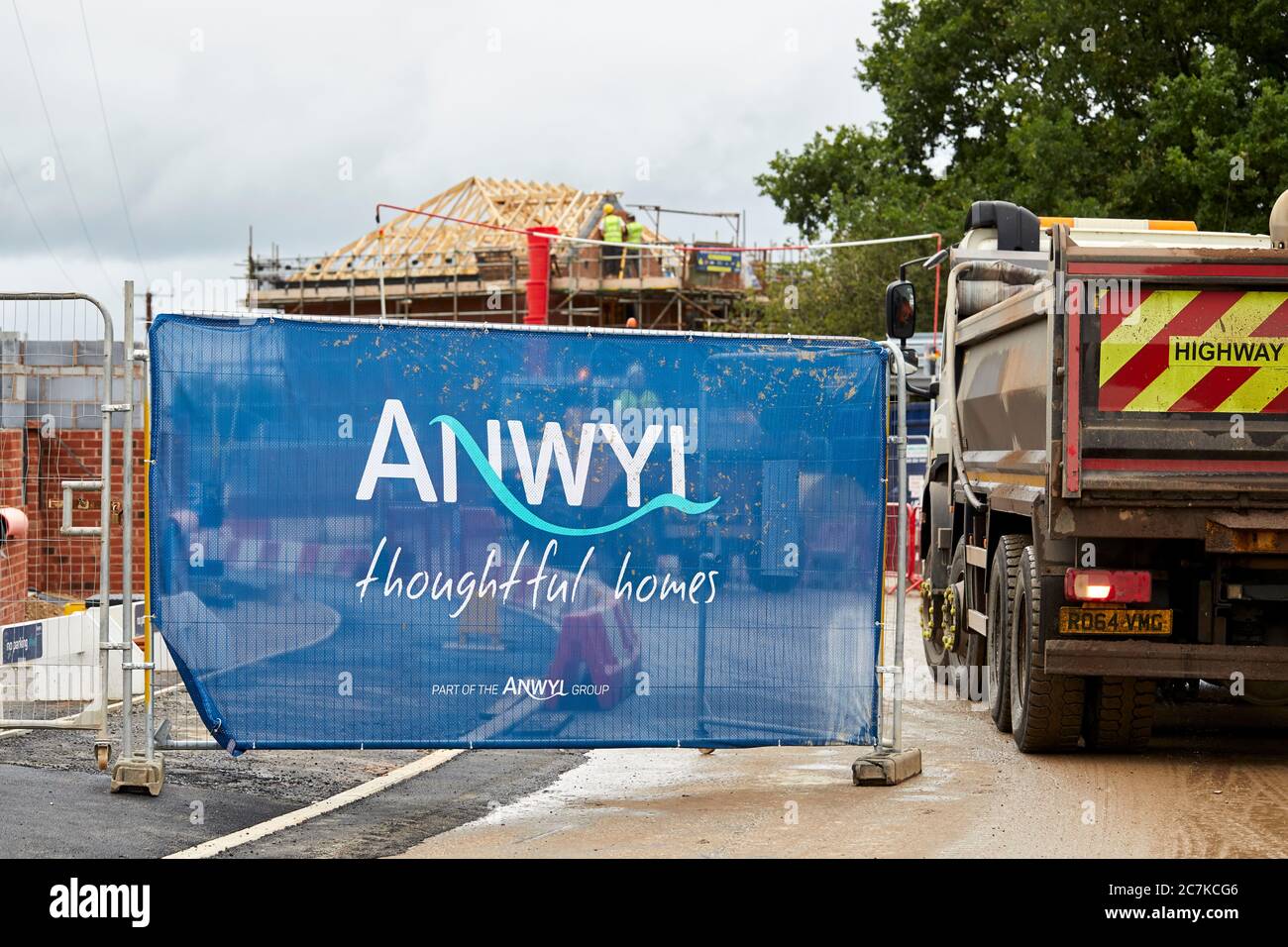 WELSH Anwyl HOUSE BUILDERS SITE IN CREWE CHESHIRE Stock Photo - Alamy