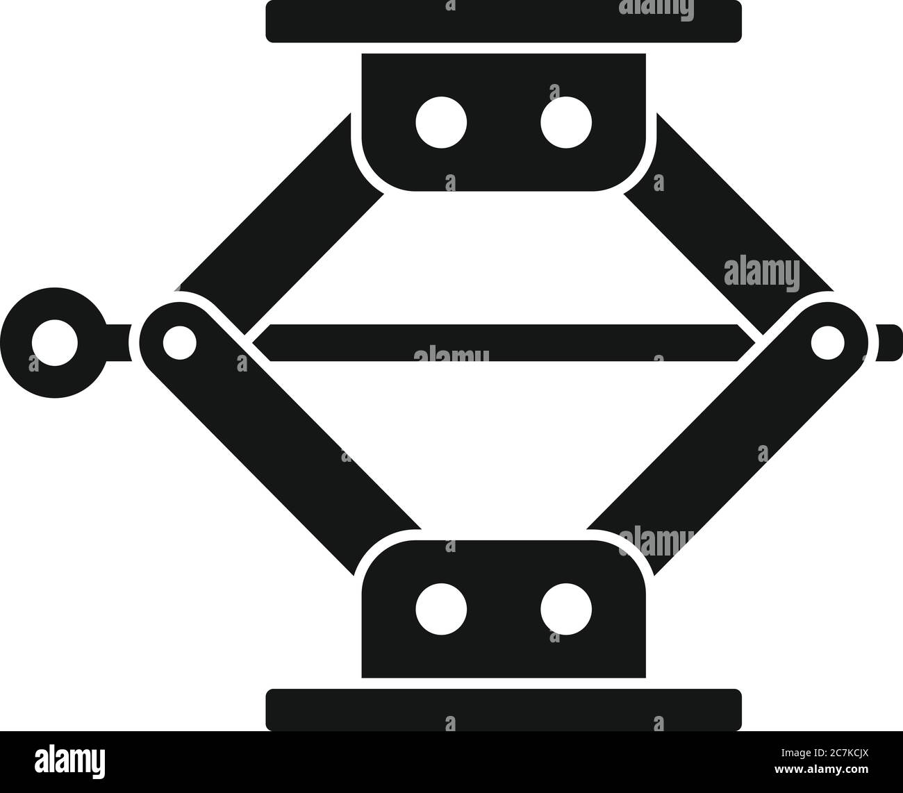 Jack screw icon. Simple illustration of jack screw vector icon for web ...