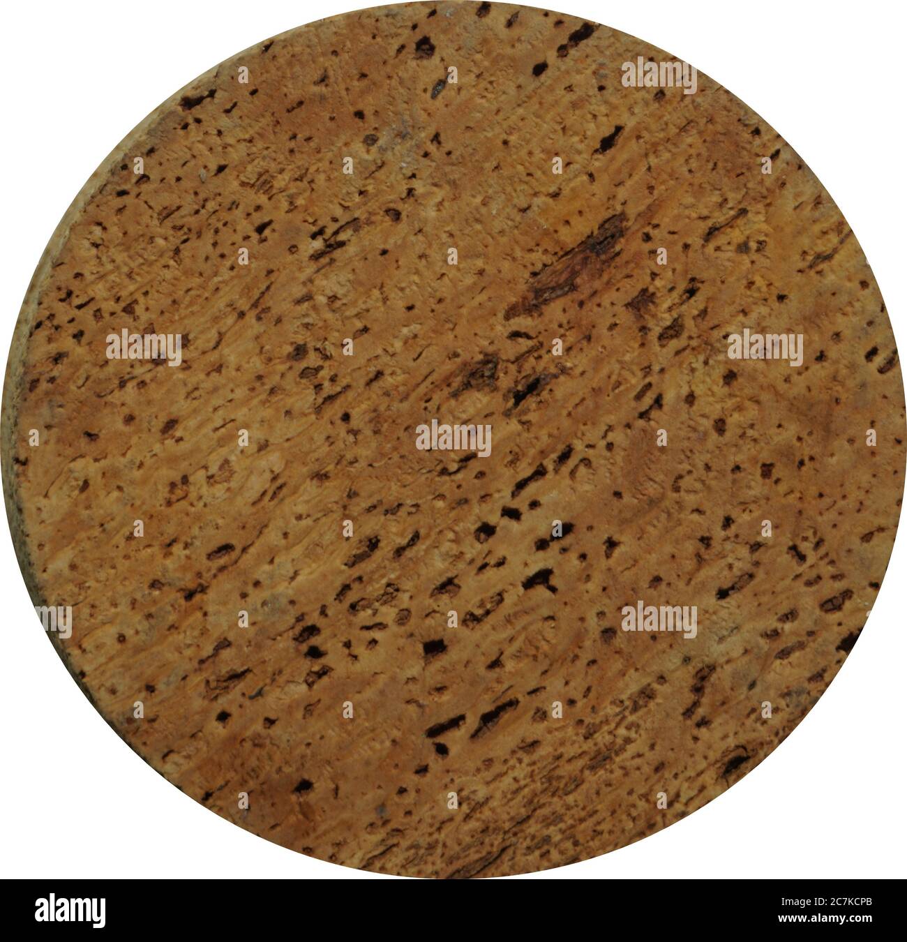 Round Cork isolated with a white background Stock Photo - Alamy