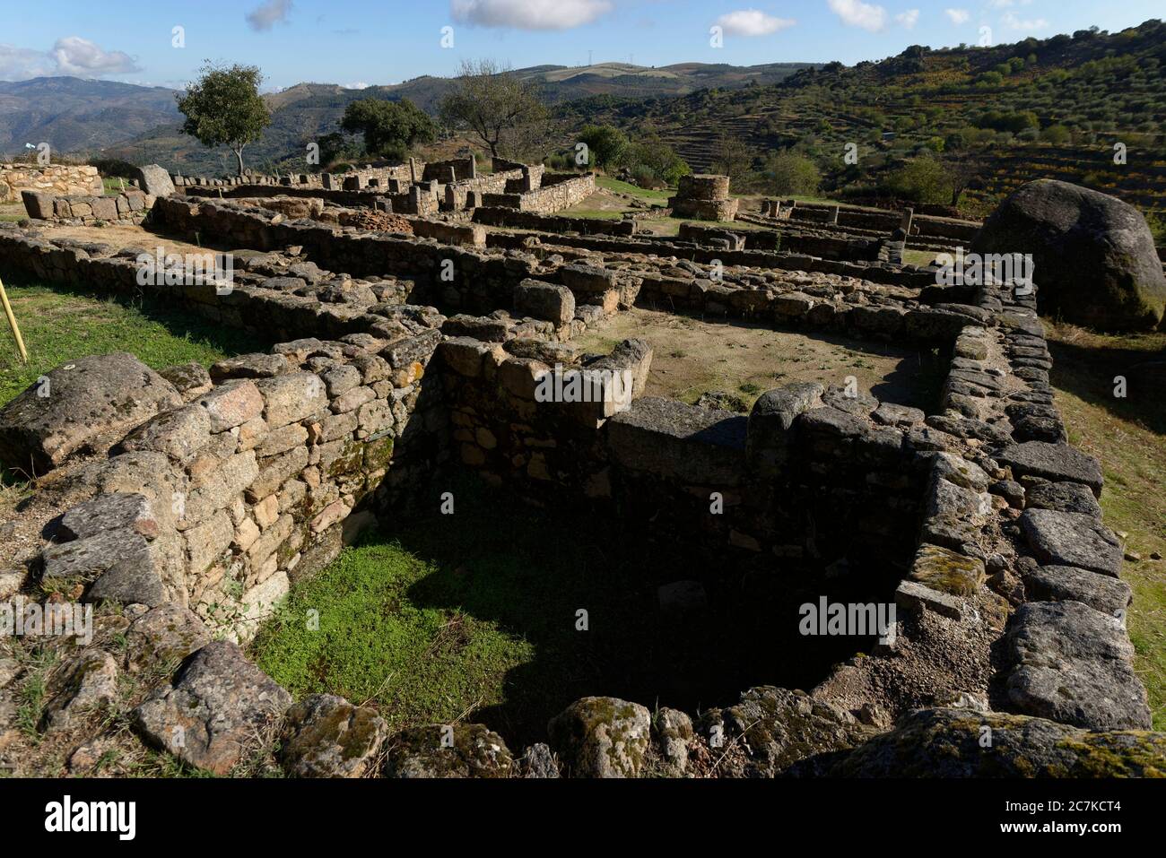 Roman ruins at Prazo,north of Portugal Stock Photo - Alamy