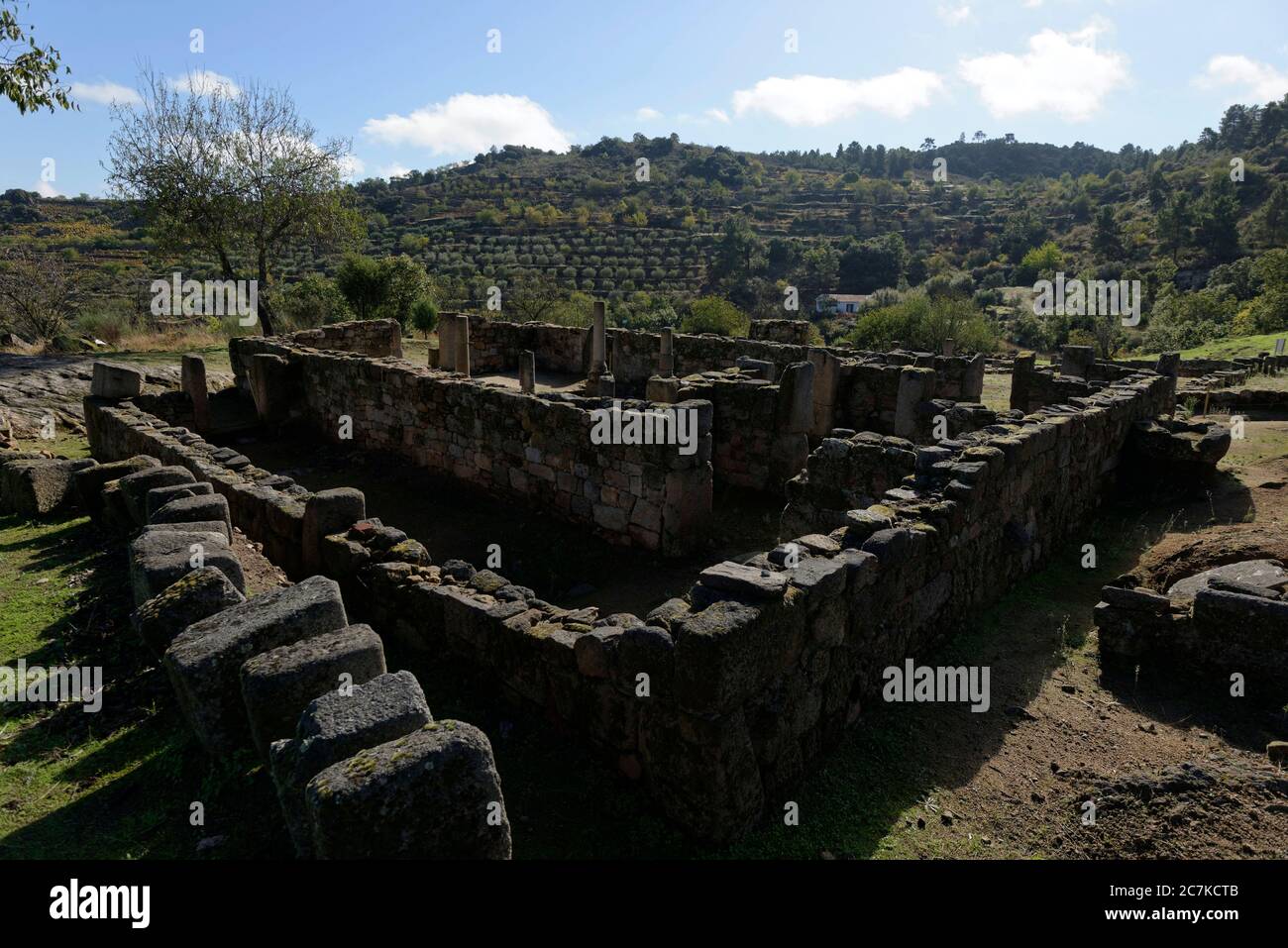 Roman ruins at Prazo,north of Portugal Stock Photo - Alamy