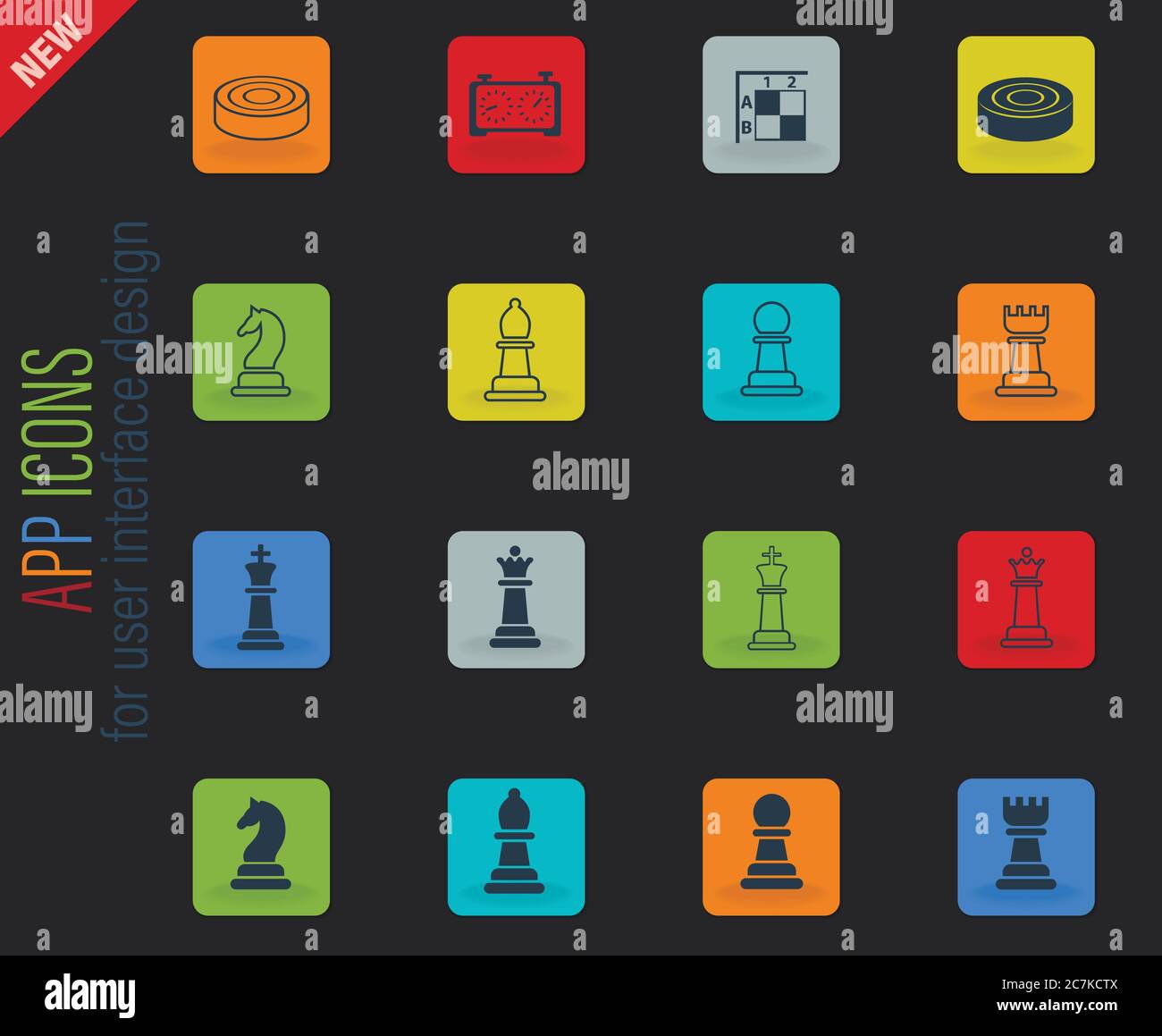 Chess board clock Stock Vector Images - Alamy