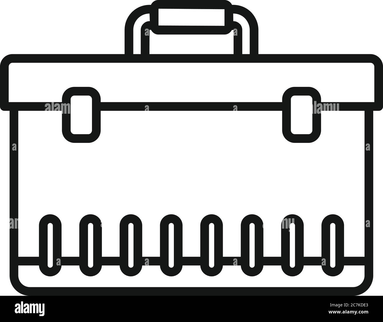 Car tool box icon. Outline car tool box vector icon for web design ...
