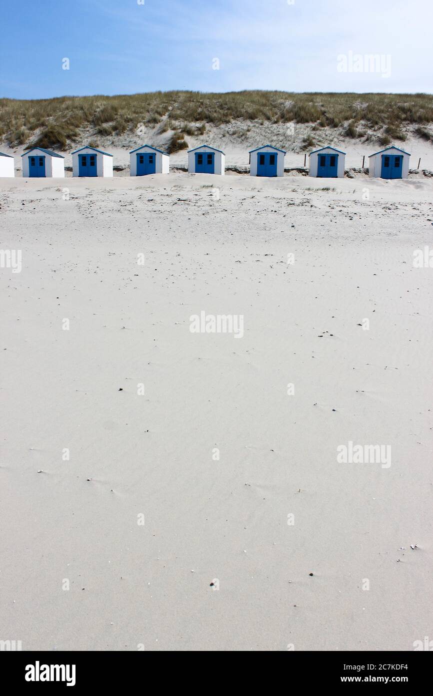 Netherlands, Texel, beach houses Stock Photo - Alamy