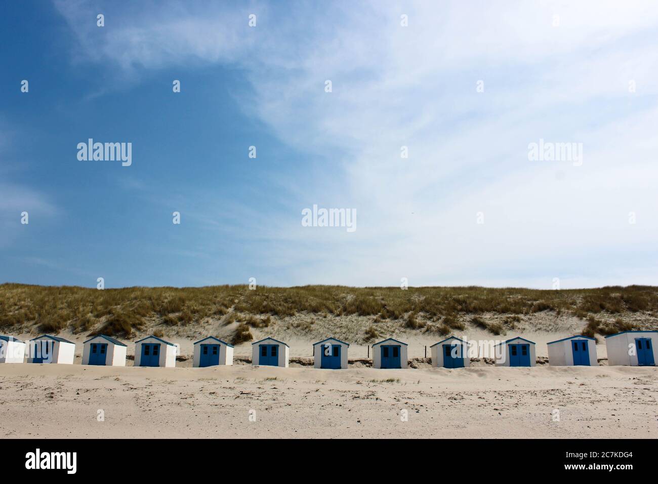 Netherlands, Texel, beach houses Stock Photo - Alamy