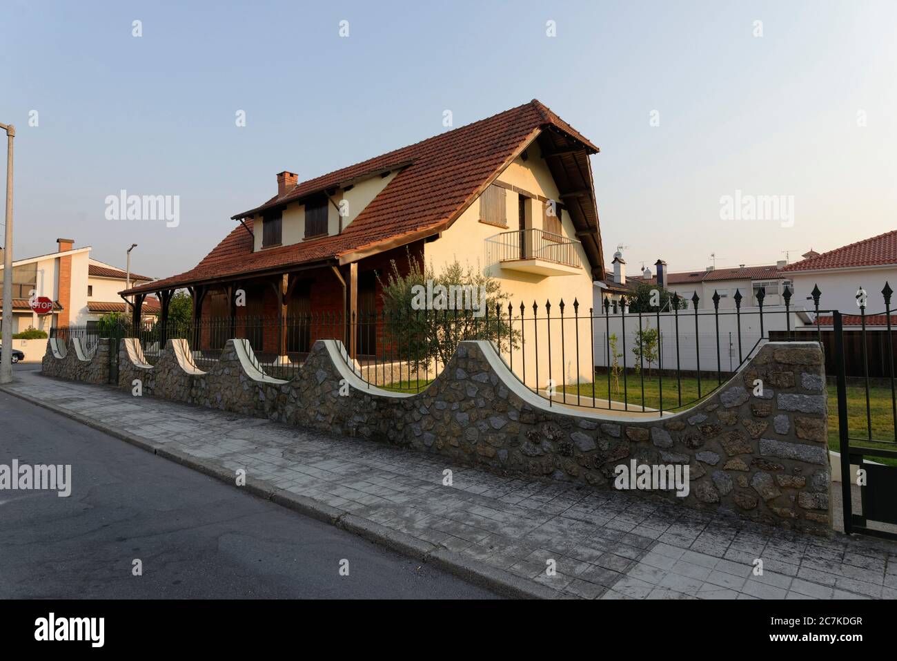 typical immigration architecture in Minho region, north of Portugal ...