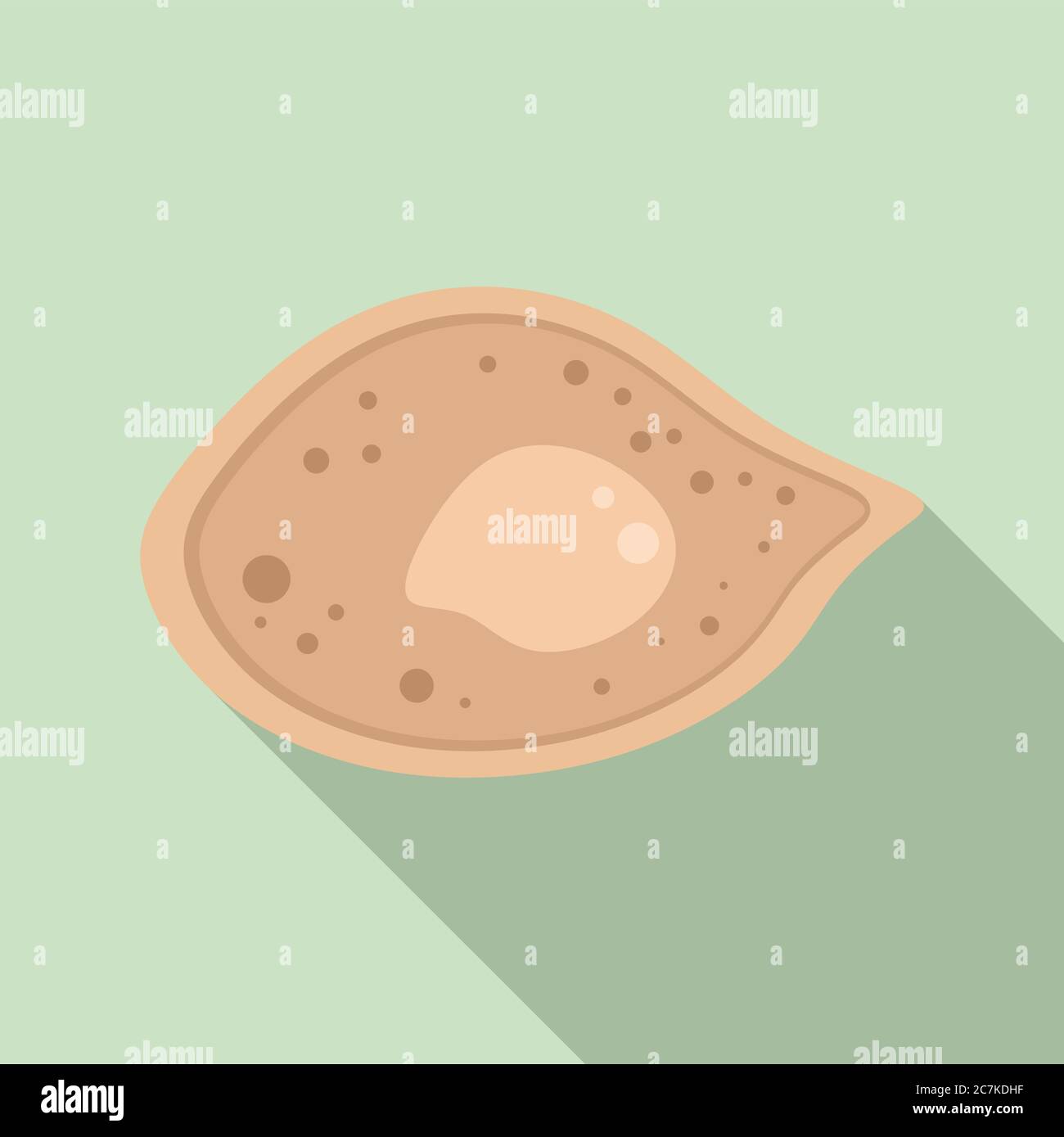 Microscope parasite icon. Flat illustration of microscope parasite ...