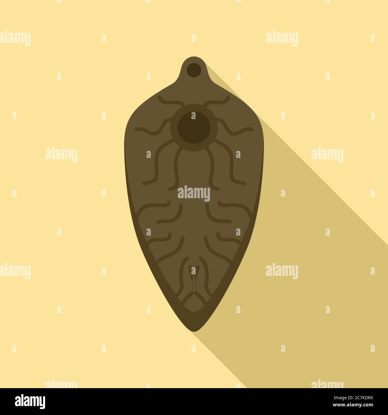 Intestinal parasite icon. Flat illustration of intestinal parasite ...