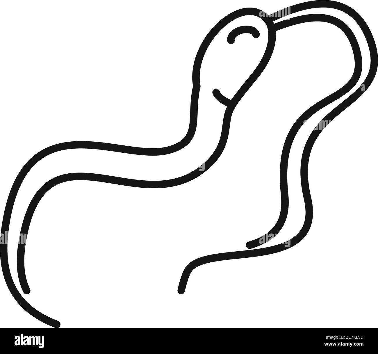 Parasite icon. Outline parasite vector icon for web design isolated on ...