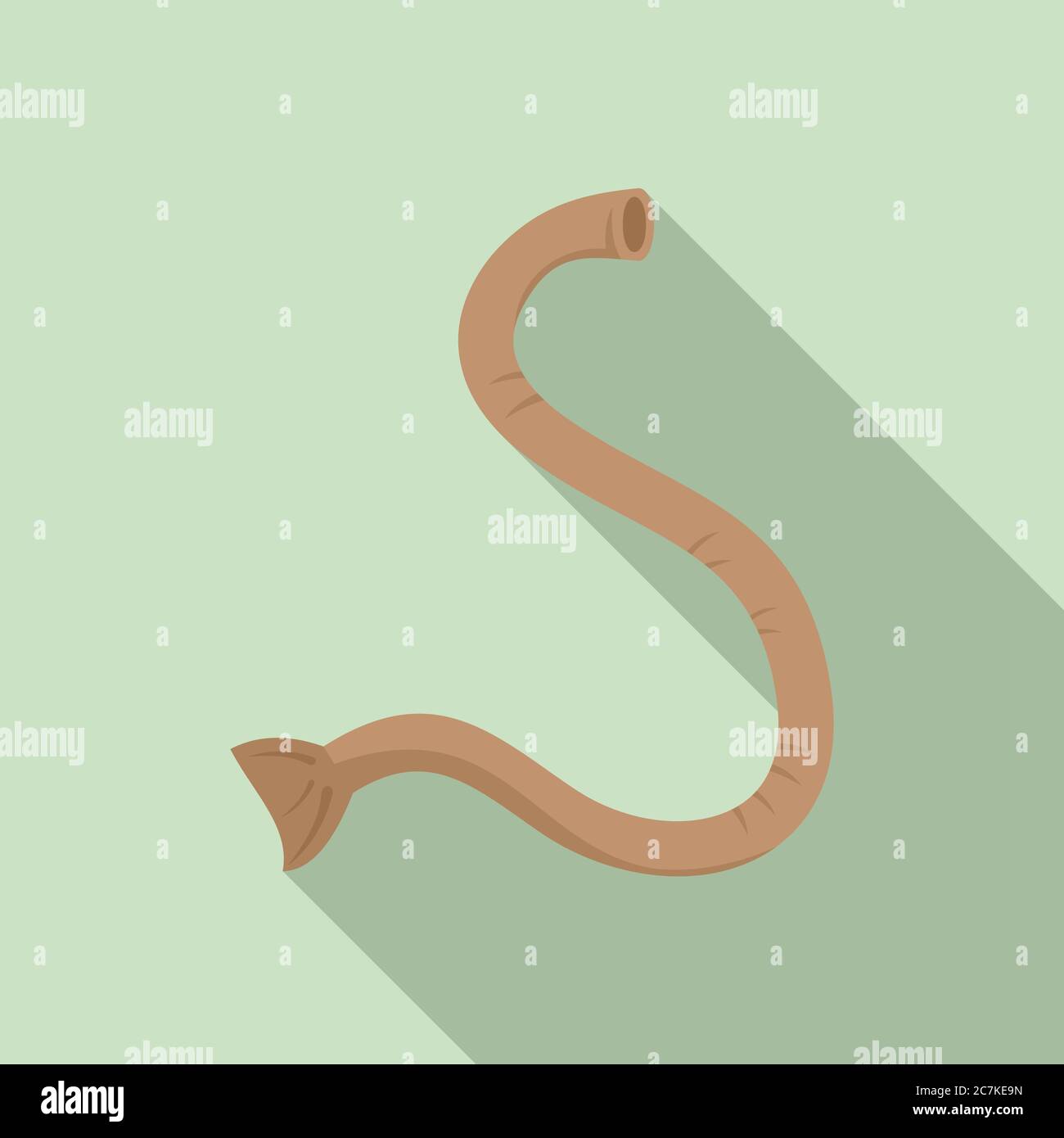 Parasite worm icon. Flat illustration of parasite worm vector icon for ...