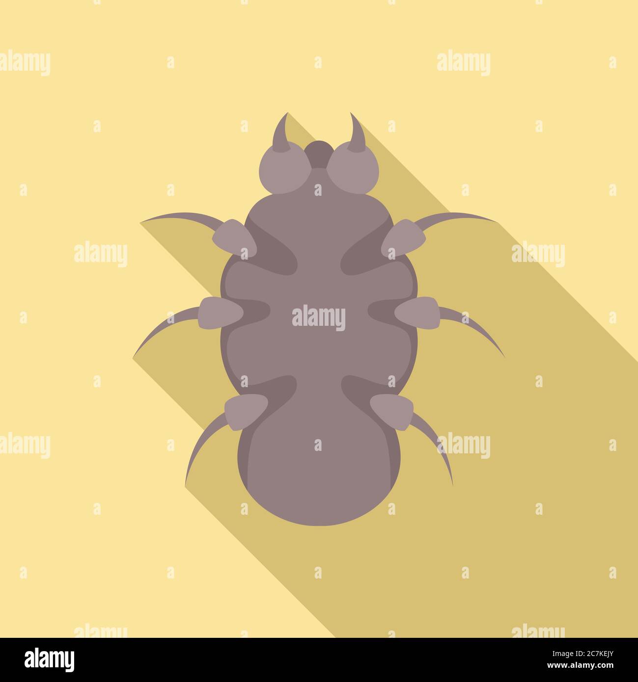 Danger bug icon. Flat illustration of danger bug vector icon for web ...