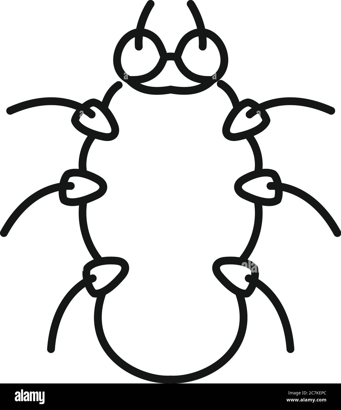 Danger Bug Icon Outline Danger Bug Vector Icon For Web Design Isolated