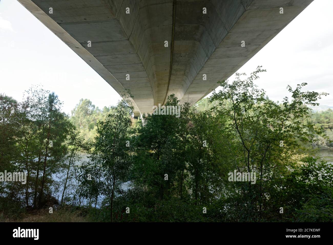 underneath a motorway bridge Stock Photo - Alamy