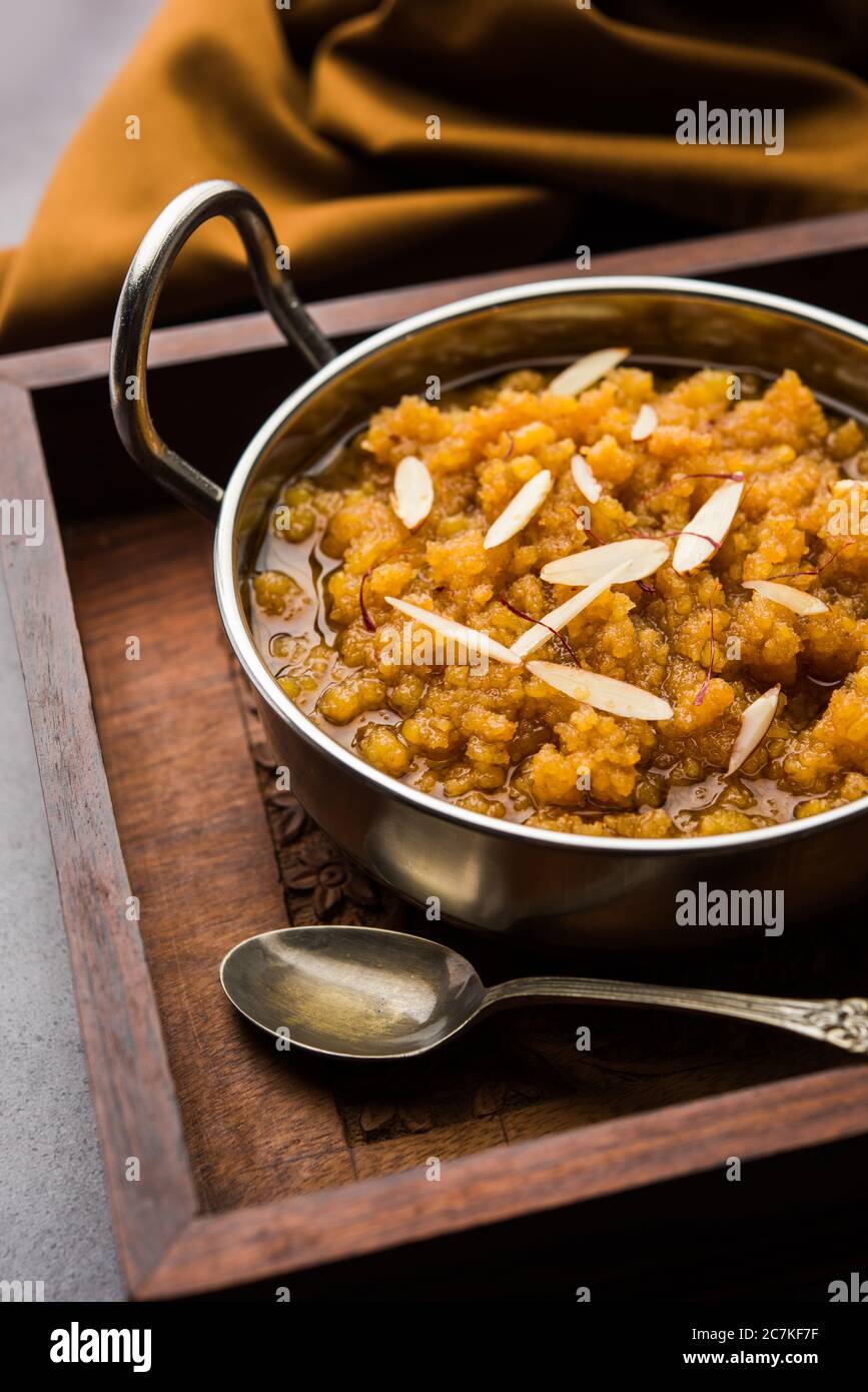 Moong dal halwa is a classic Indian sweet dish made with moong lentils ...