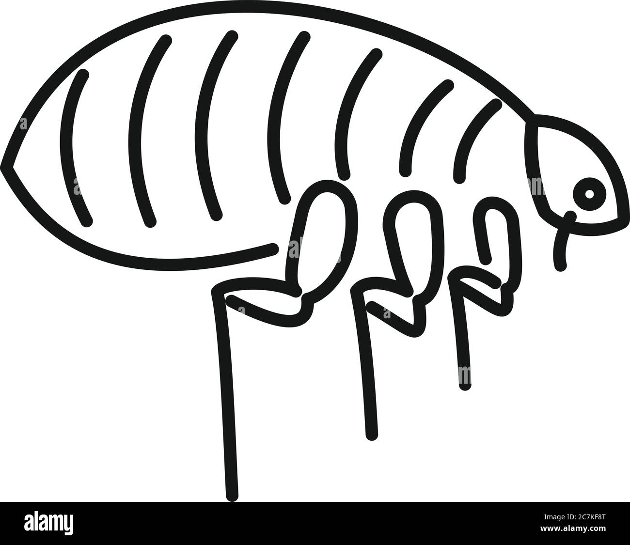 Parasite bug icon. Outline parasite bug vector icon for web design ...