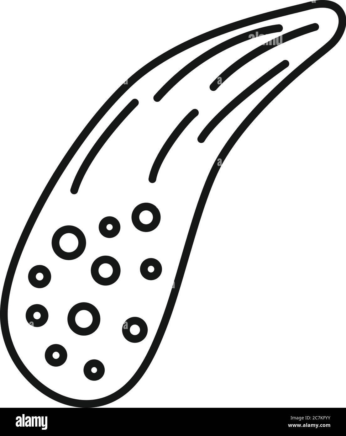 Parasite cell icon. Outline parasite cell vector icon for web design ...