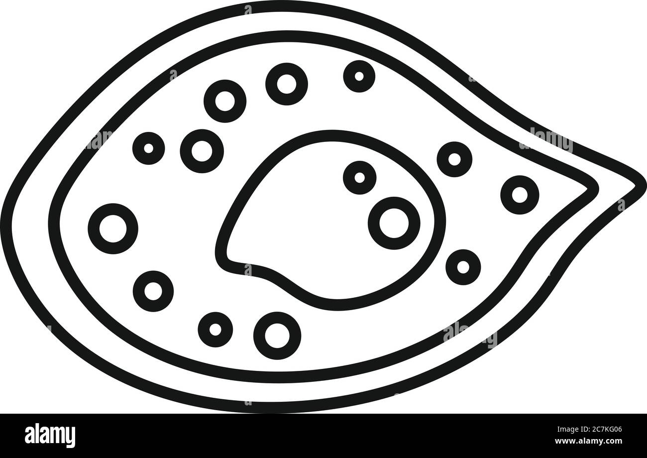Microscope parasite icon. Outline microscope parasite vector icon for ...