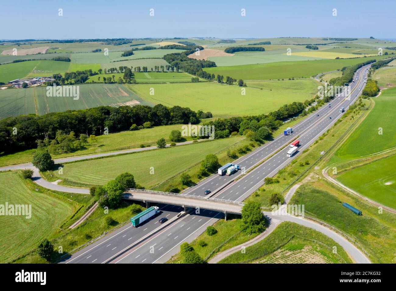 M4 motorway aerial hi-res stock photography and images - Alamy