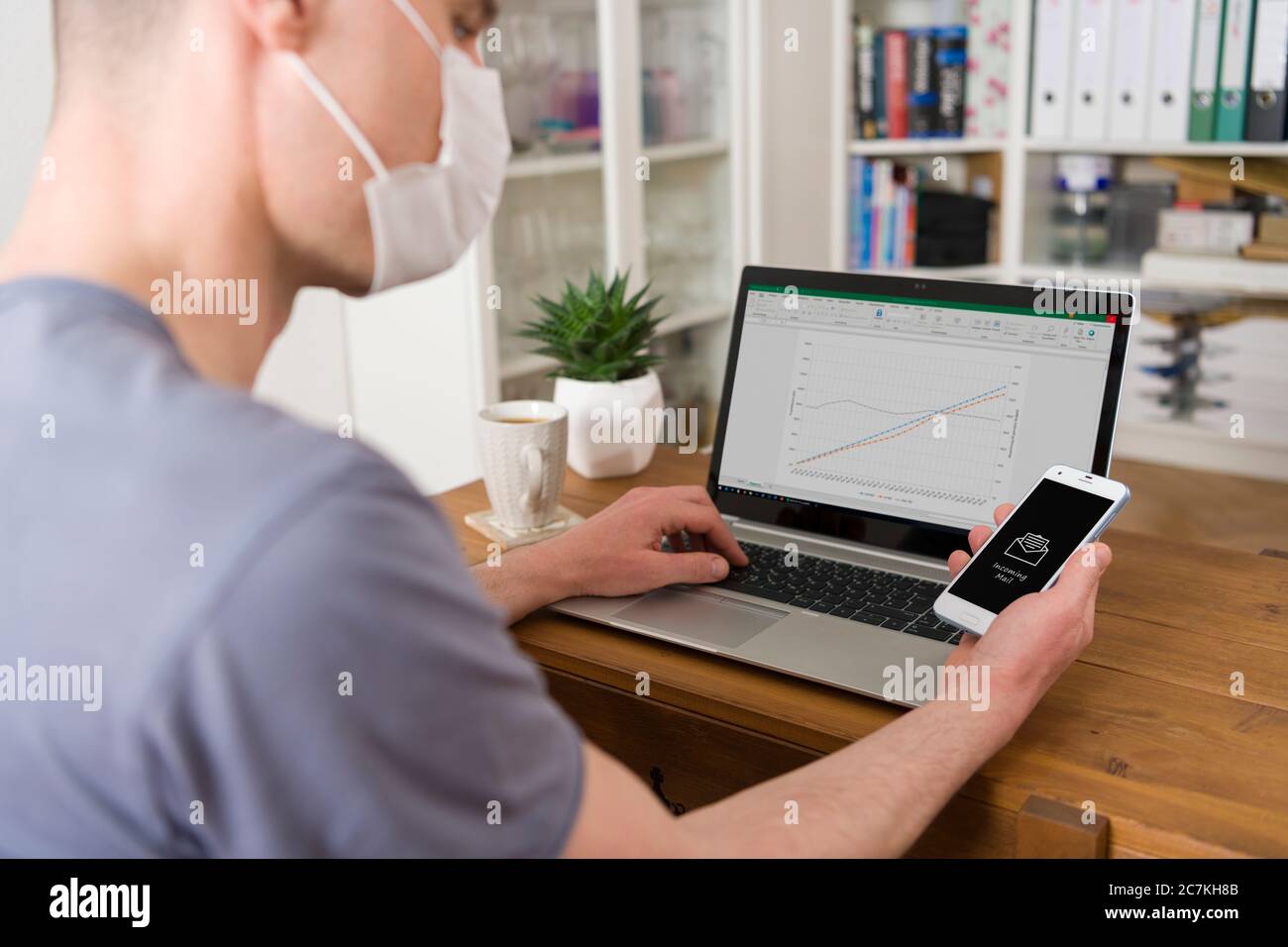 Covid 19 mask home hi-res stock photography and images - Alamy