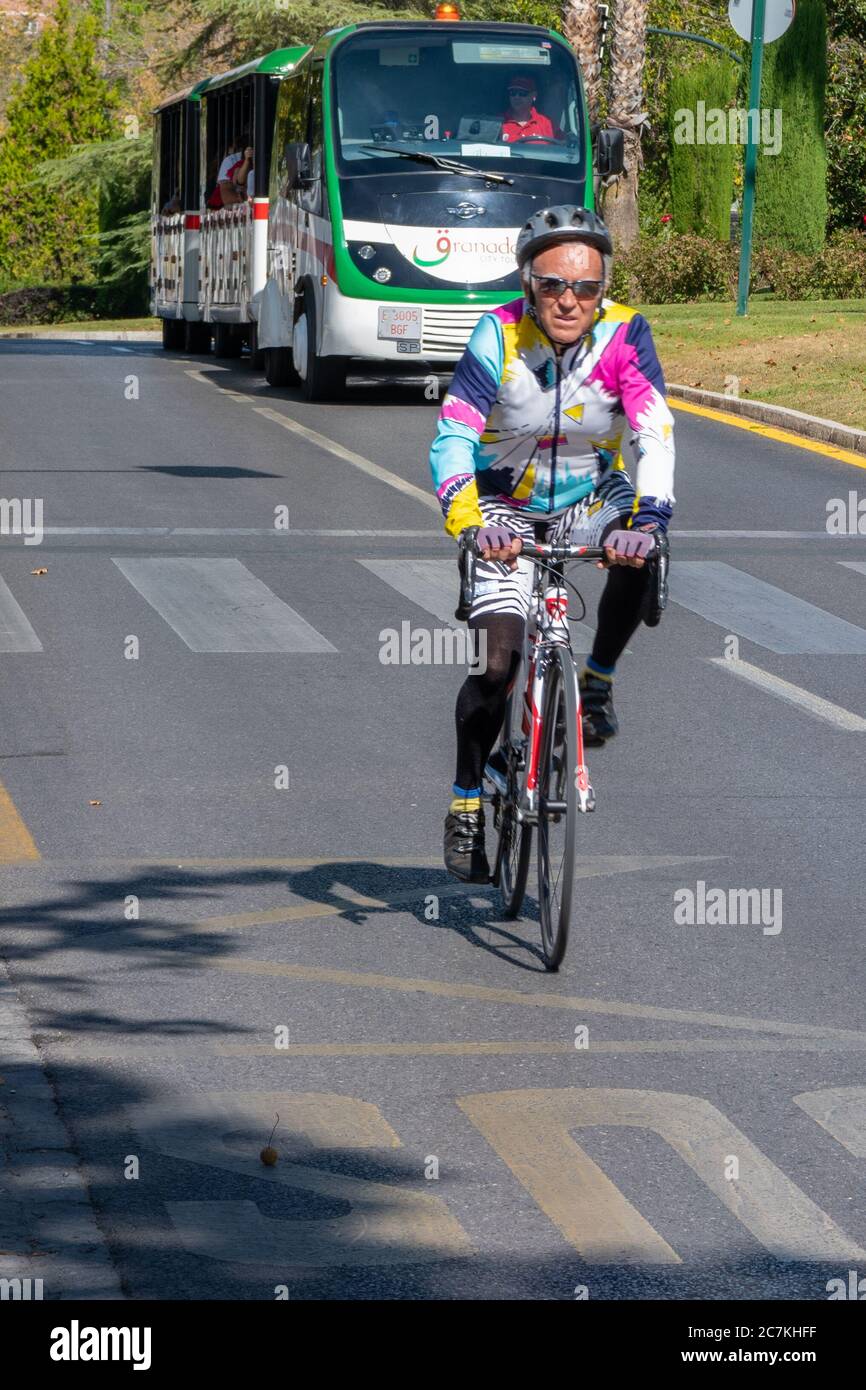 Granada city tour train hi-res stock photography and images - Alamy