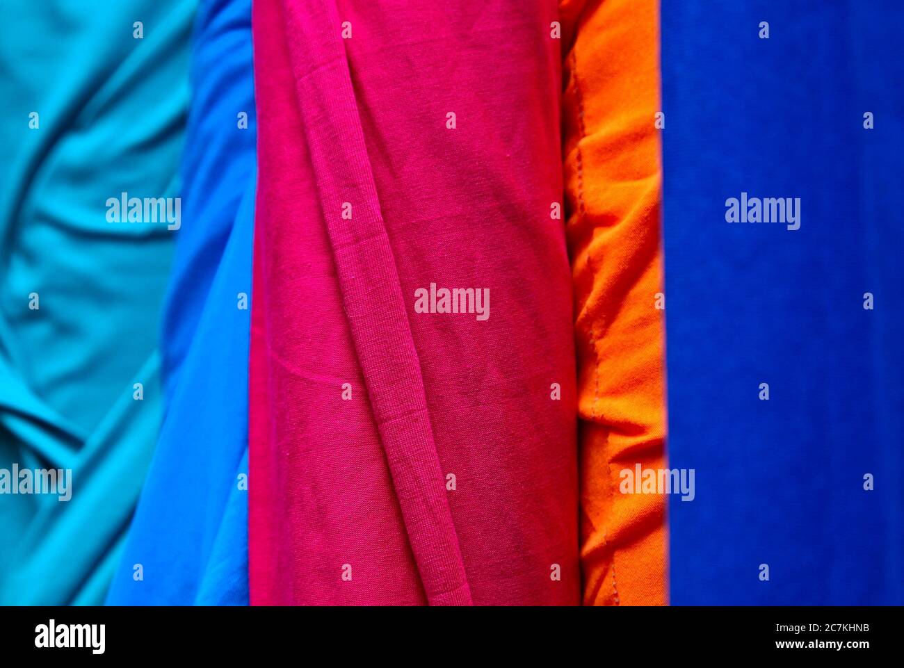 Folded cloth in piles hi-res stock photography and images - Alamy