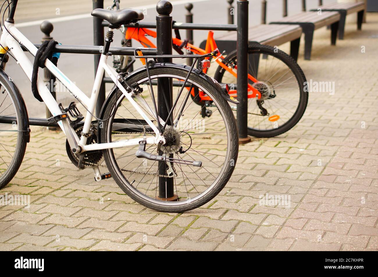 Biking city low angle hi-res stock photography and images - Alamy