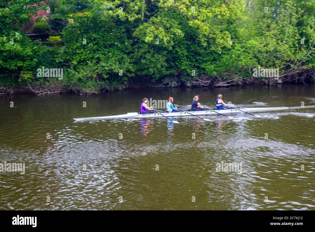 Ladies rowing team Stock Photo - Alamy