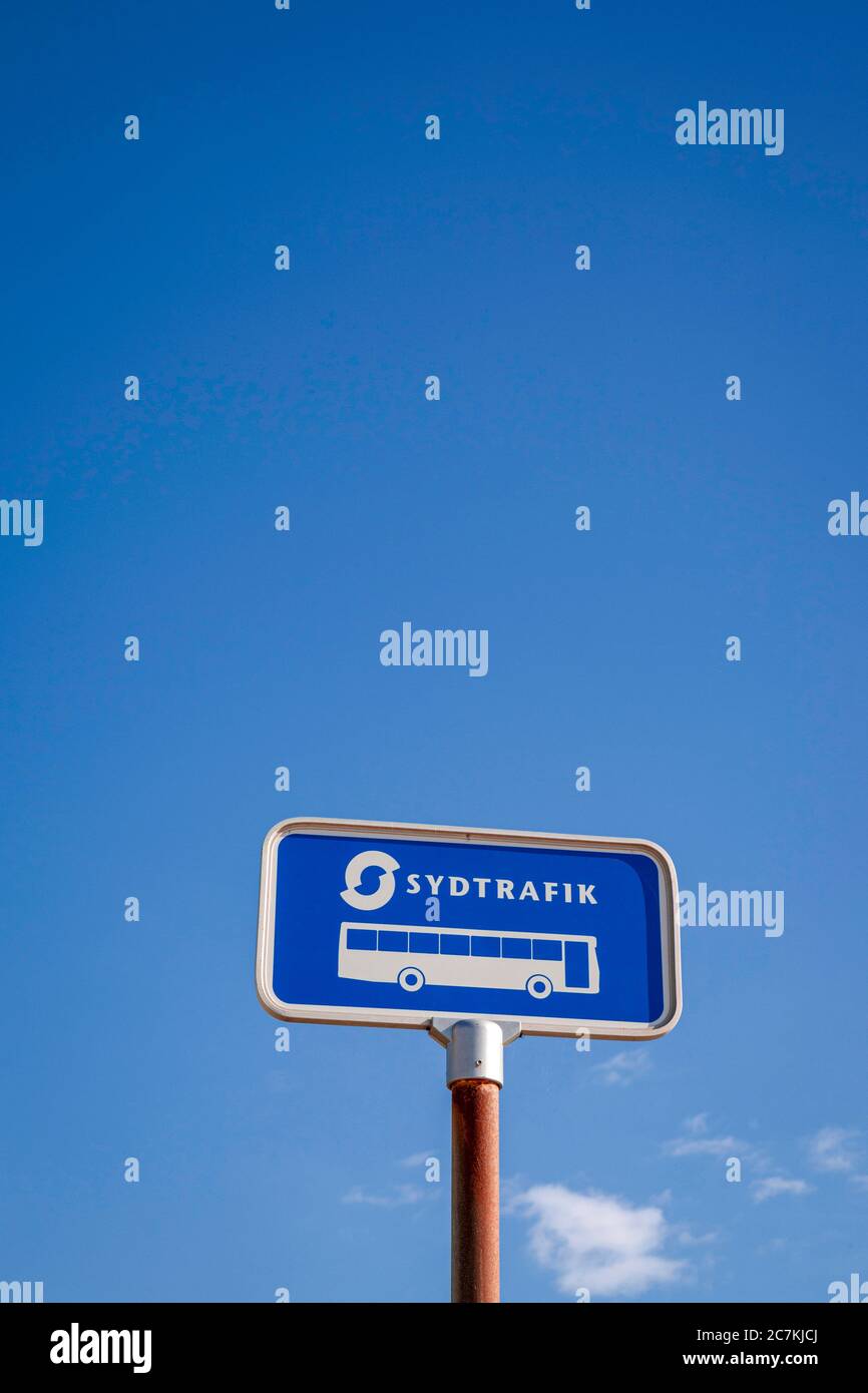 Pictogram, bus, bus stop, sign, blue Stock Photo - Alamy