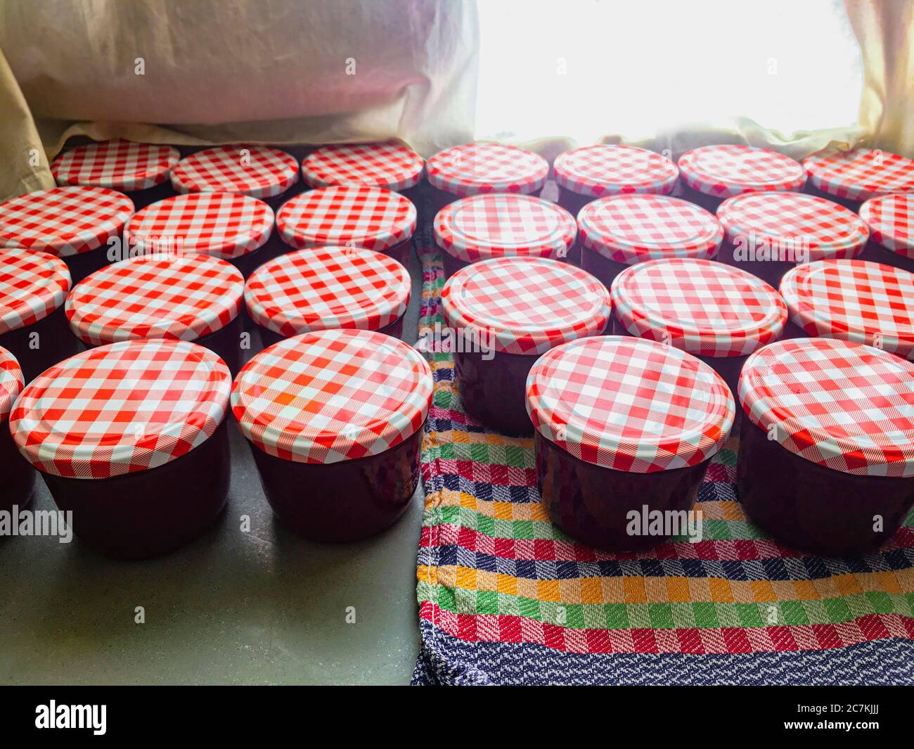 Old fashioned, storage, jam, homemade, self-sufficiency Stock Photo - Alamy
