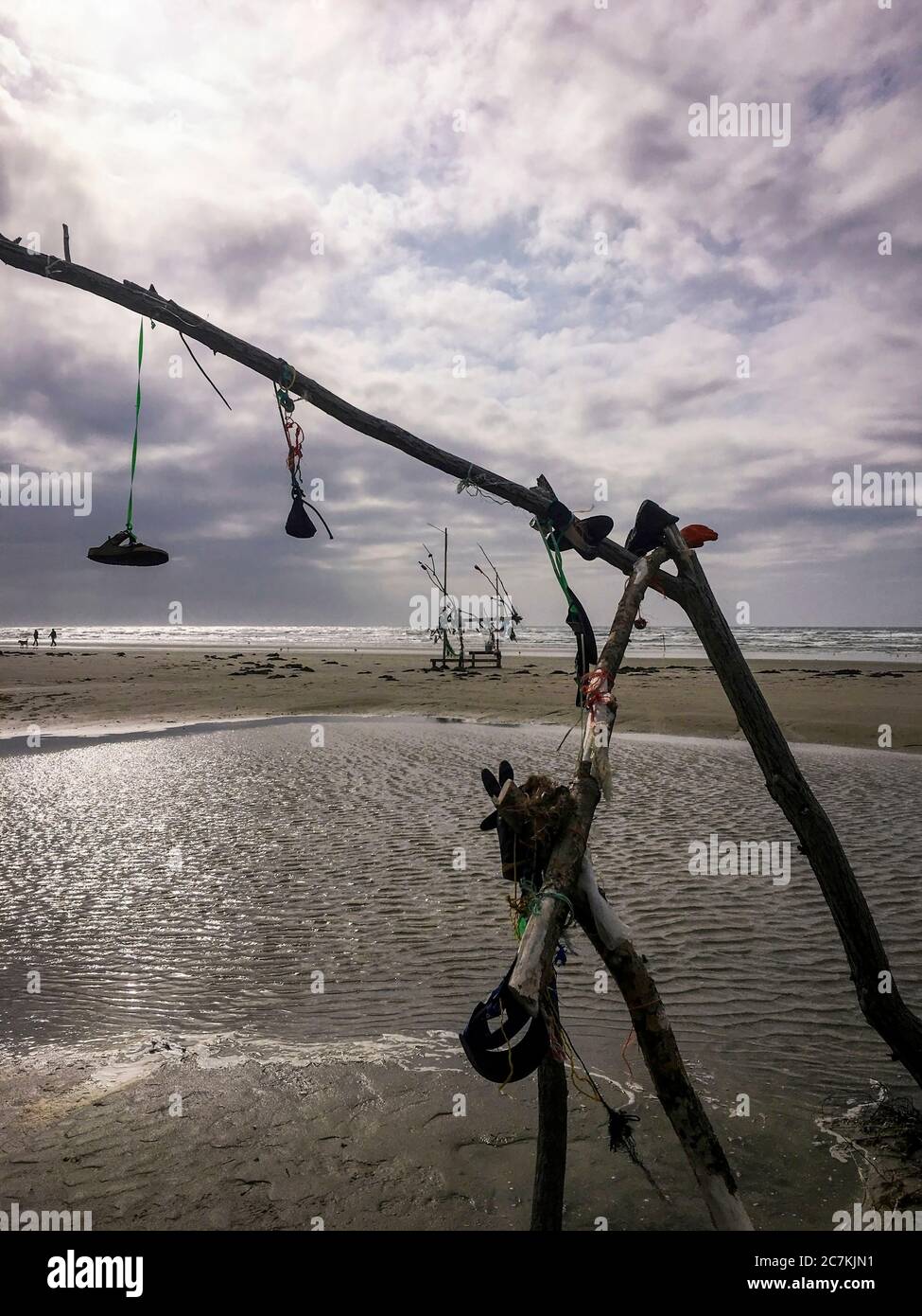 Waste, installation, plastic waste, marine pollution, beach goods Stock ...