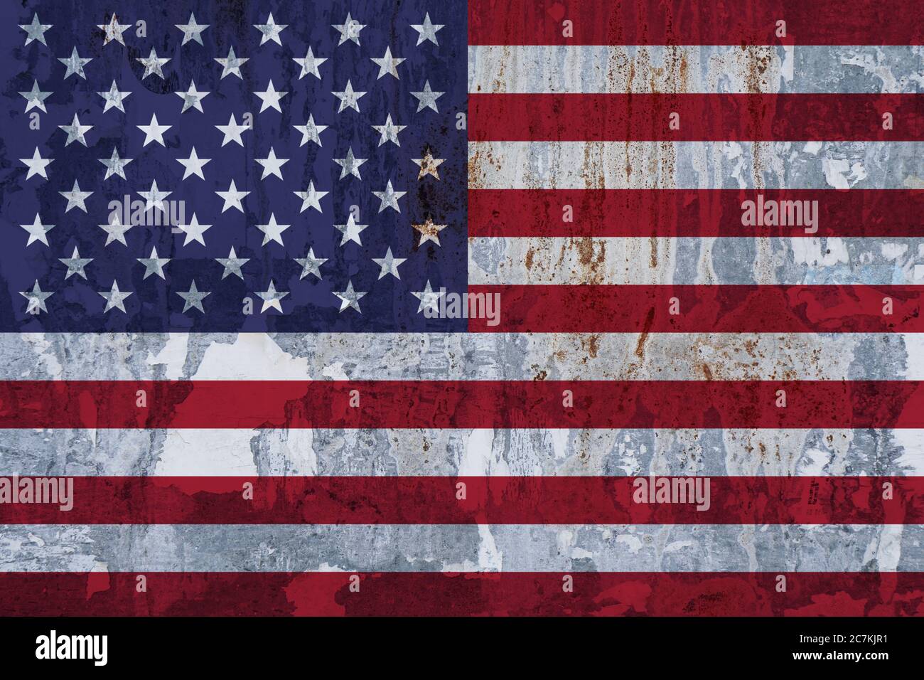 Illustration of a dirty flag of the United States of America Stock ...