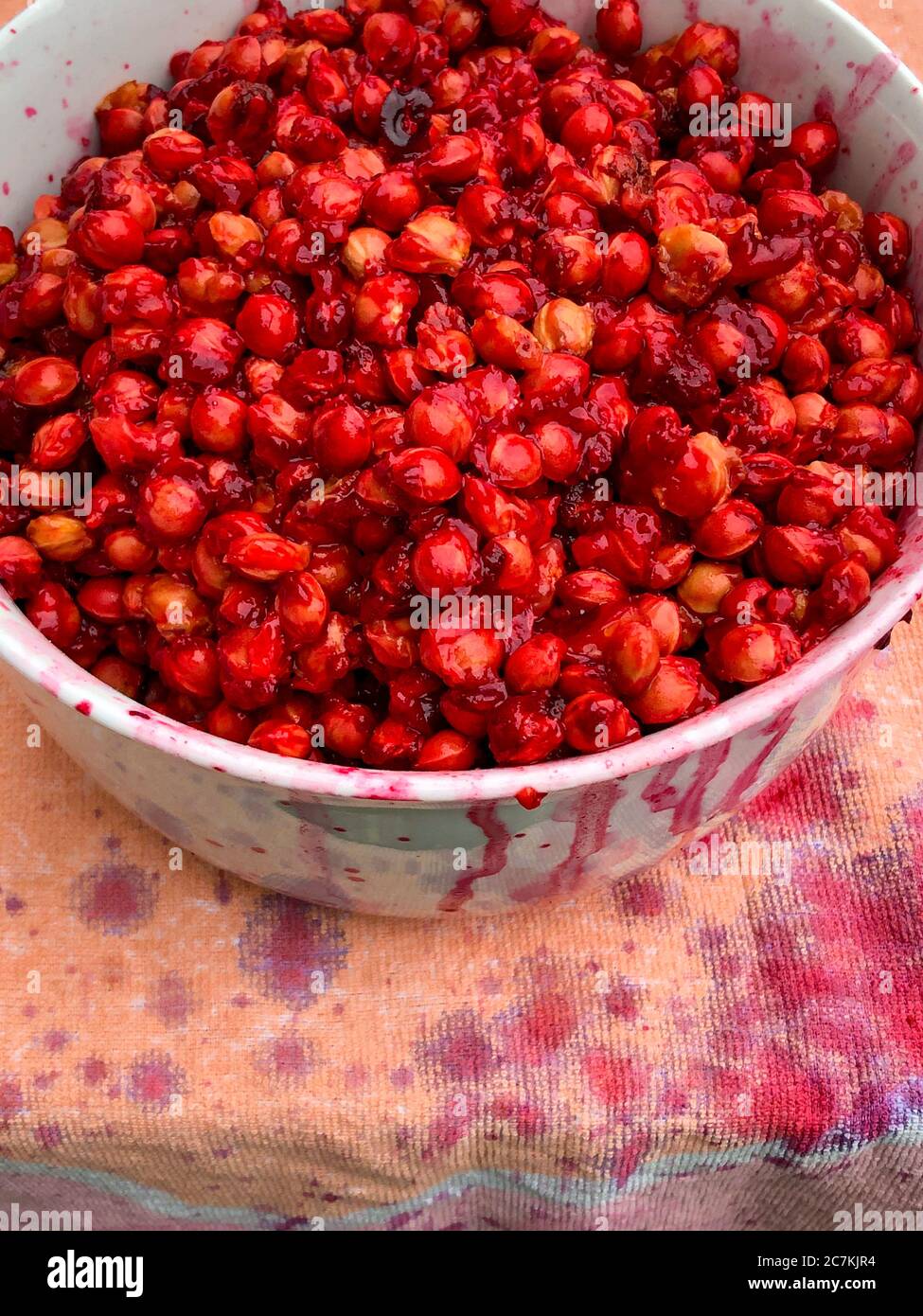 Cherry pits, fruit, harvest time, summer, cherries, own harvest Stock ...