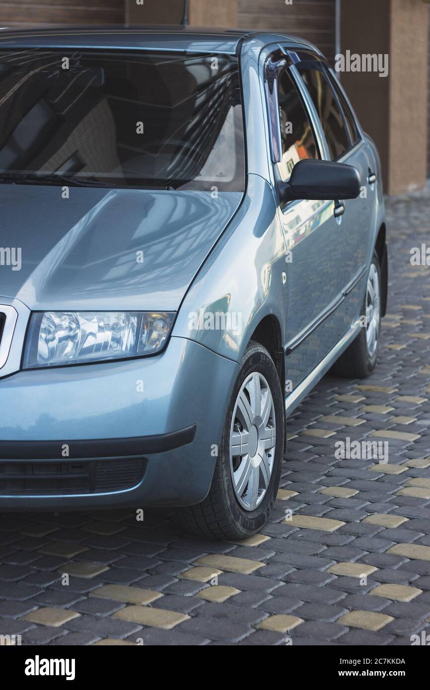 Car in city, streets, building architecture, urban style, parking place ...