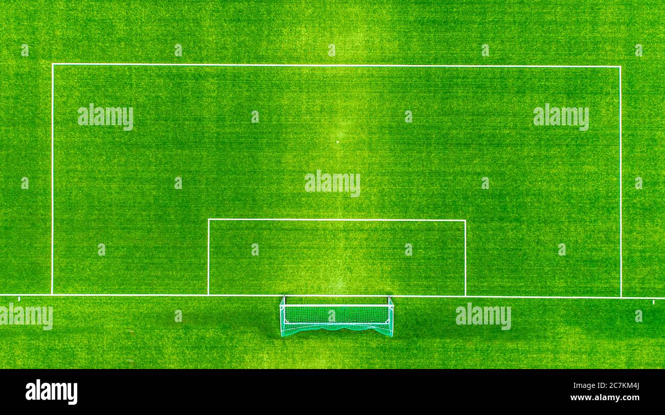 Goal football stadium blue sky sky sky white clouds hi-res stock ...