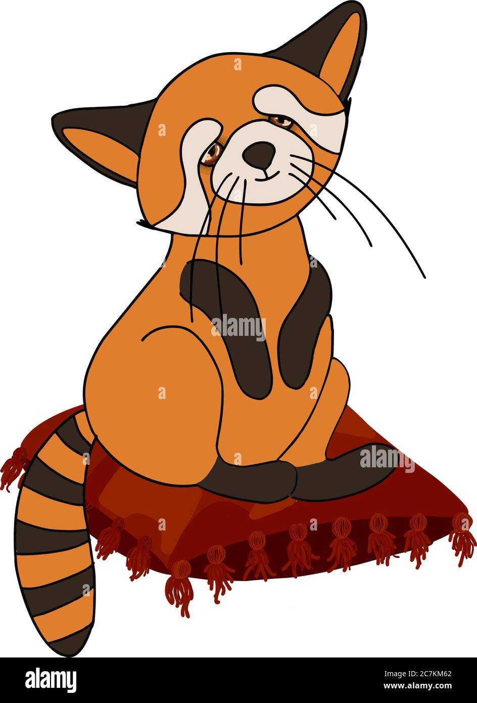 Western red panda Stock Vector Images - Alamy