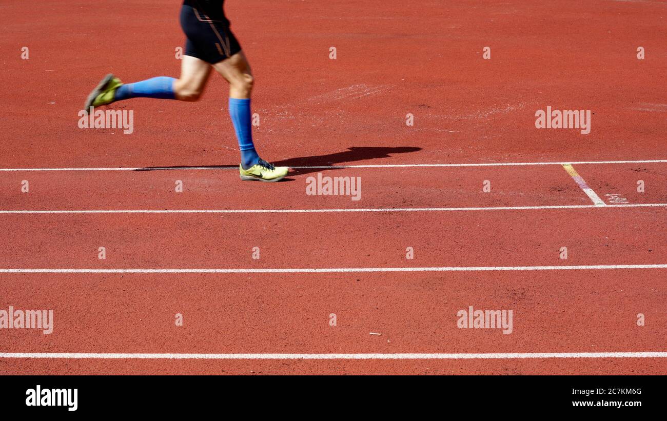 Running the race Stock Photo - Alamy