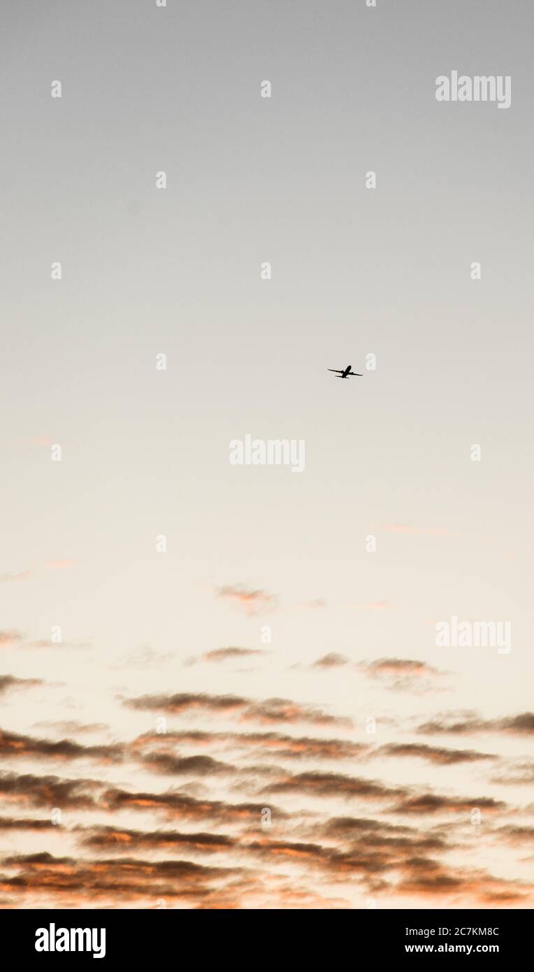 plane flying through the sky. Taken off from Perth International ...