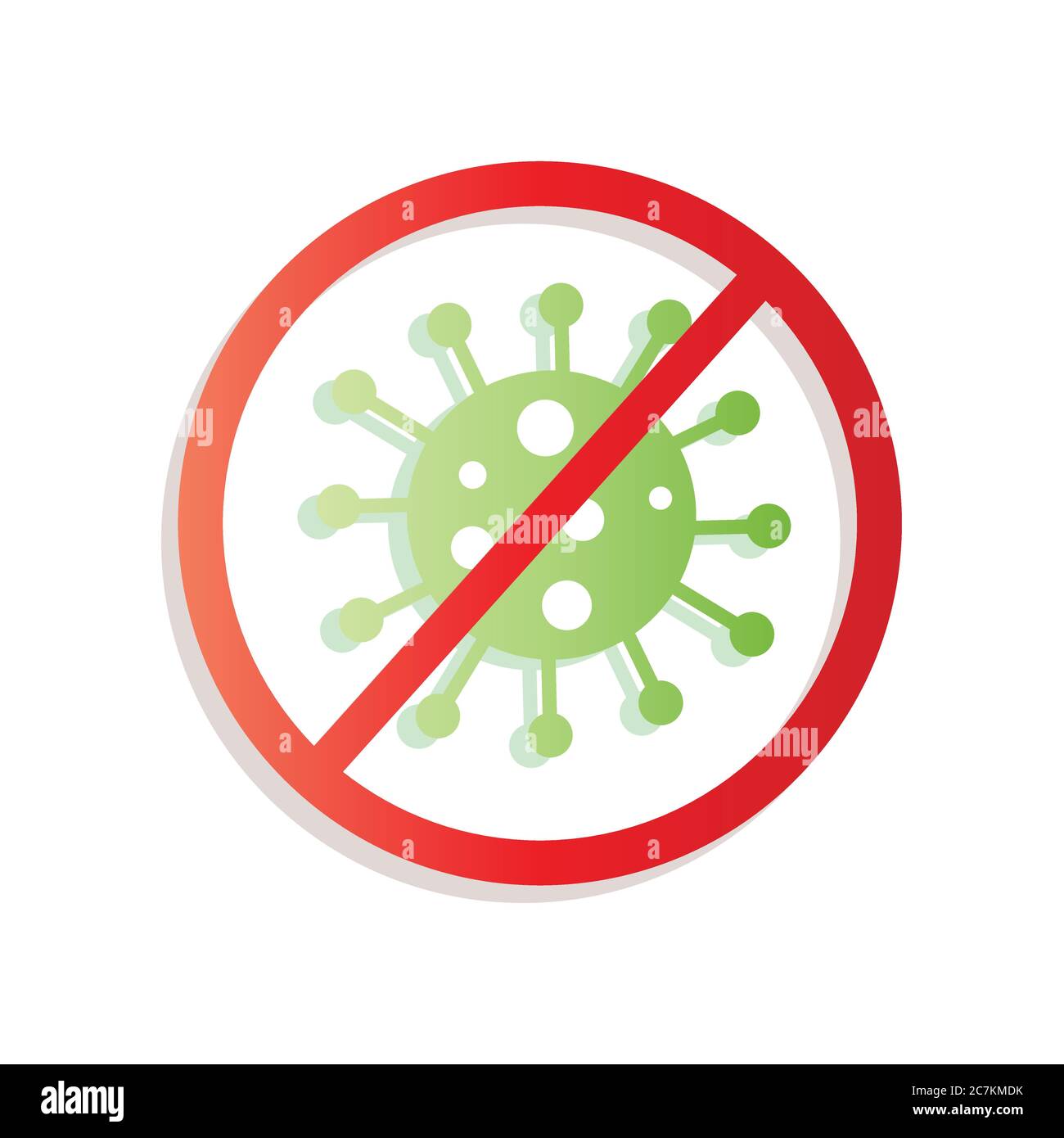green virus icon vector - stop virus sign Stock Vector Image & Art - Alamy